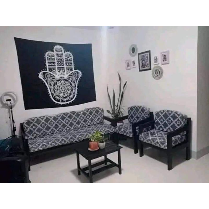 CLASSY SALA SET WITH CENTER TABLE AND URATEX FOAM | Shopee Philippines