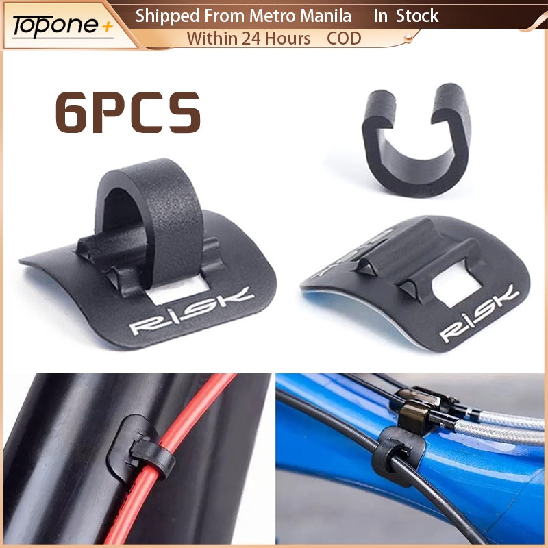 6pcs Bicycle Line Tube Clip Cable Guide Bike Shifter Line Fixed Clamp ...
