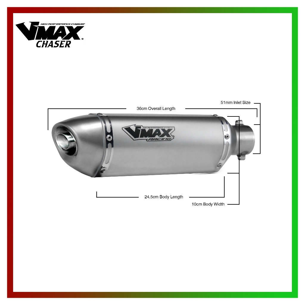 Vmax for Scooters and Underbones (Canister Only) Motorcycle Muffler ...