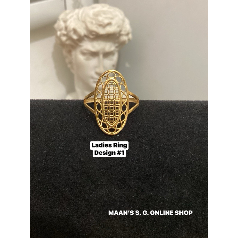 Pawnable 18k Saudi Gold Ladies Ring | Shopee Philippines