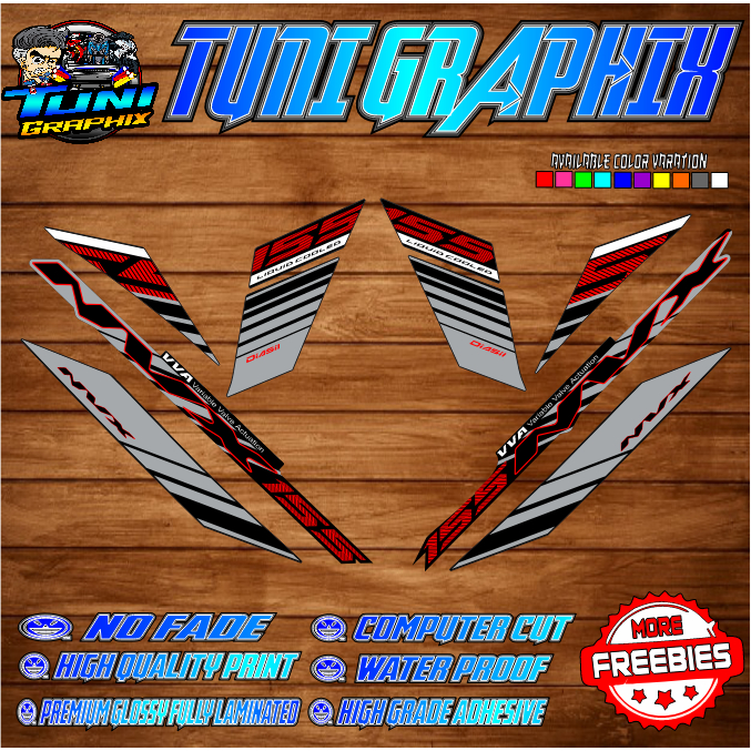 AEROX 155 V2 NVX STRIPPING LINE DECALS with freebies | Shopee Philippines