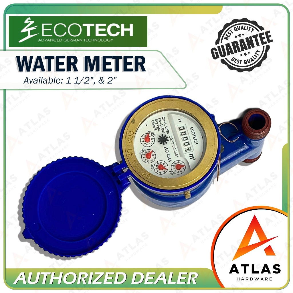 ECOTECH WATER METER CZ 1 1/2", and 2" | Shopee Philippines