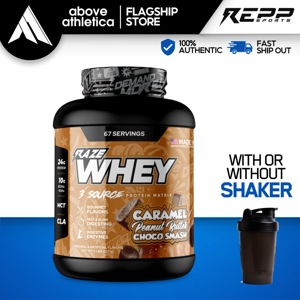 Repp Sports Raze Whey Protein Powder 5lbs - Whey Protein Blend; Triple ...