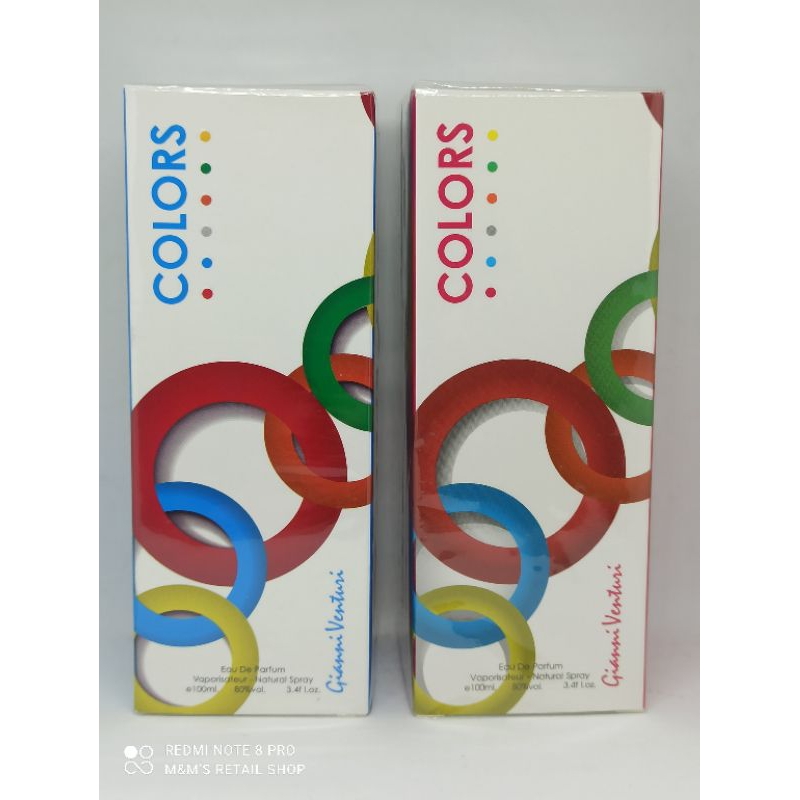 Gianni Venturi COLORS Eau De Parfum 100ml Perfume Spray | Shopee ...