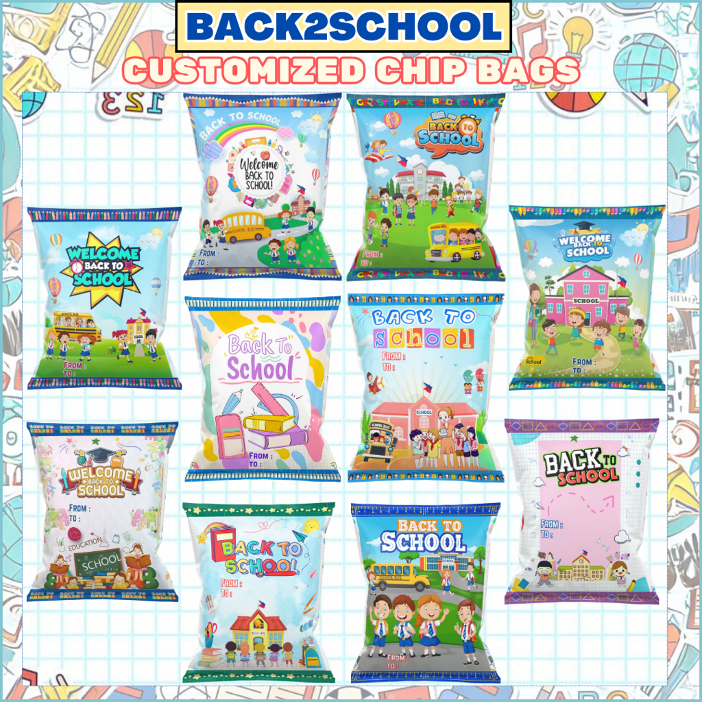 Customized Chip Bags/Candy Bags for BACK-TO-SCHOOL Theme | Shopee ...