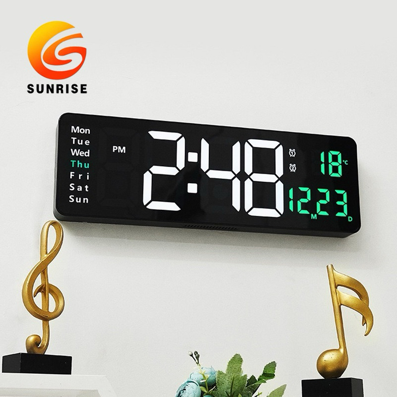 （COD）Large screen display clock Nordic digital clock simple living room ...