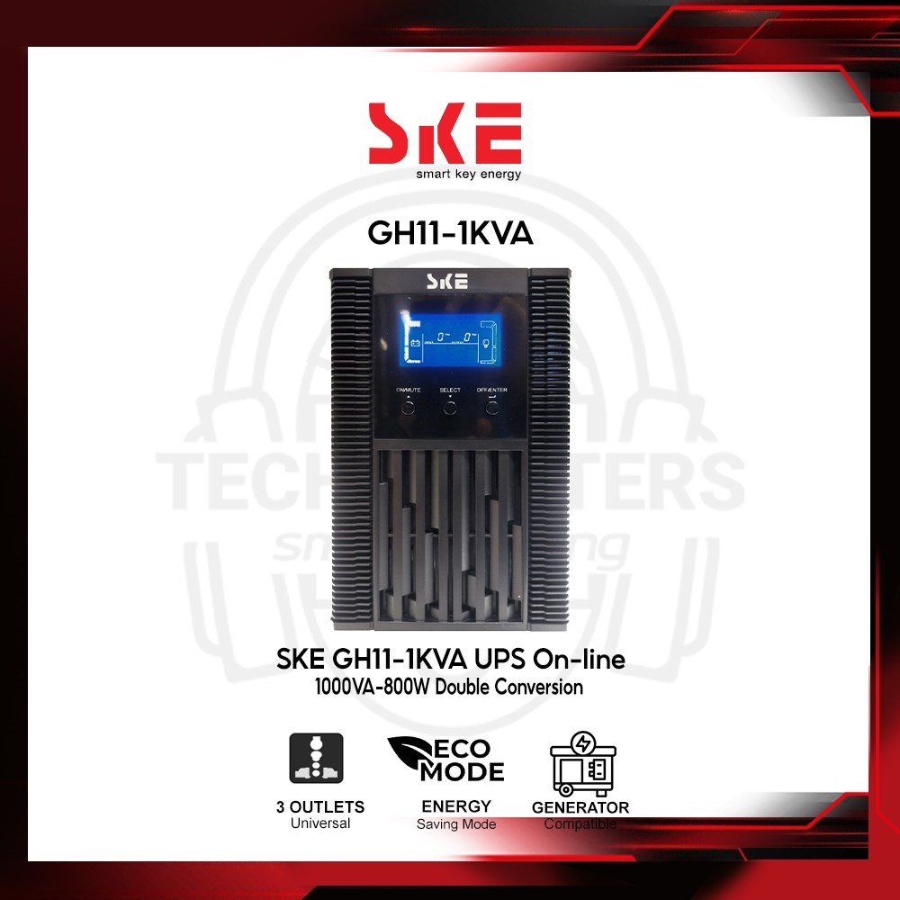 SKE GH11-1KVA UPS On-line 1000VA-800W Uninterruptible Power Supply ...