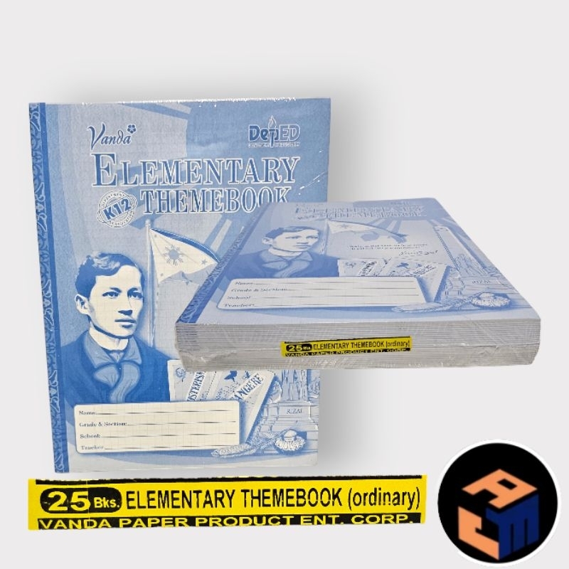 Vanda Formal Theme Elementary Theme Book 25 Booklets | Shopee Philippines