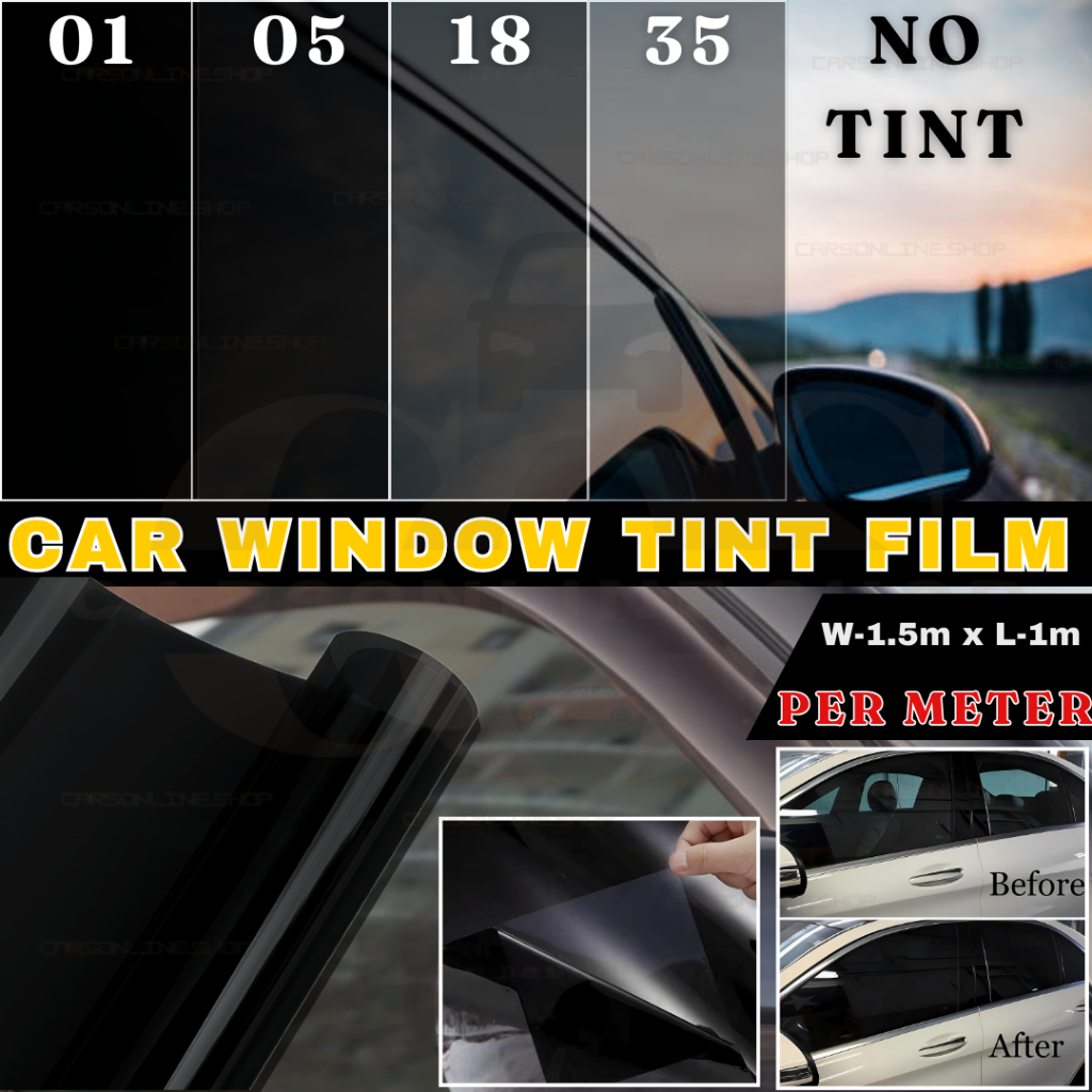COS (Per Meter) 3M Car Window Tint Film Glass Tint Privacy Proof ...