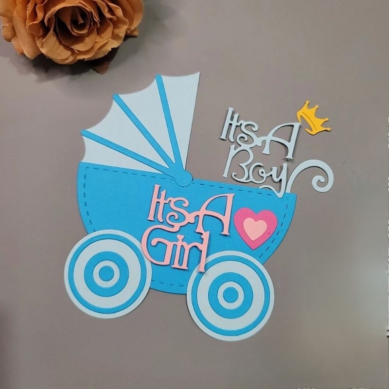 It's A Boy Topper for Gender Reveal, Baby Shower Party Team Boy/ Team ...