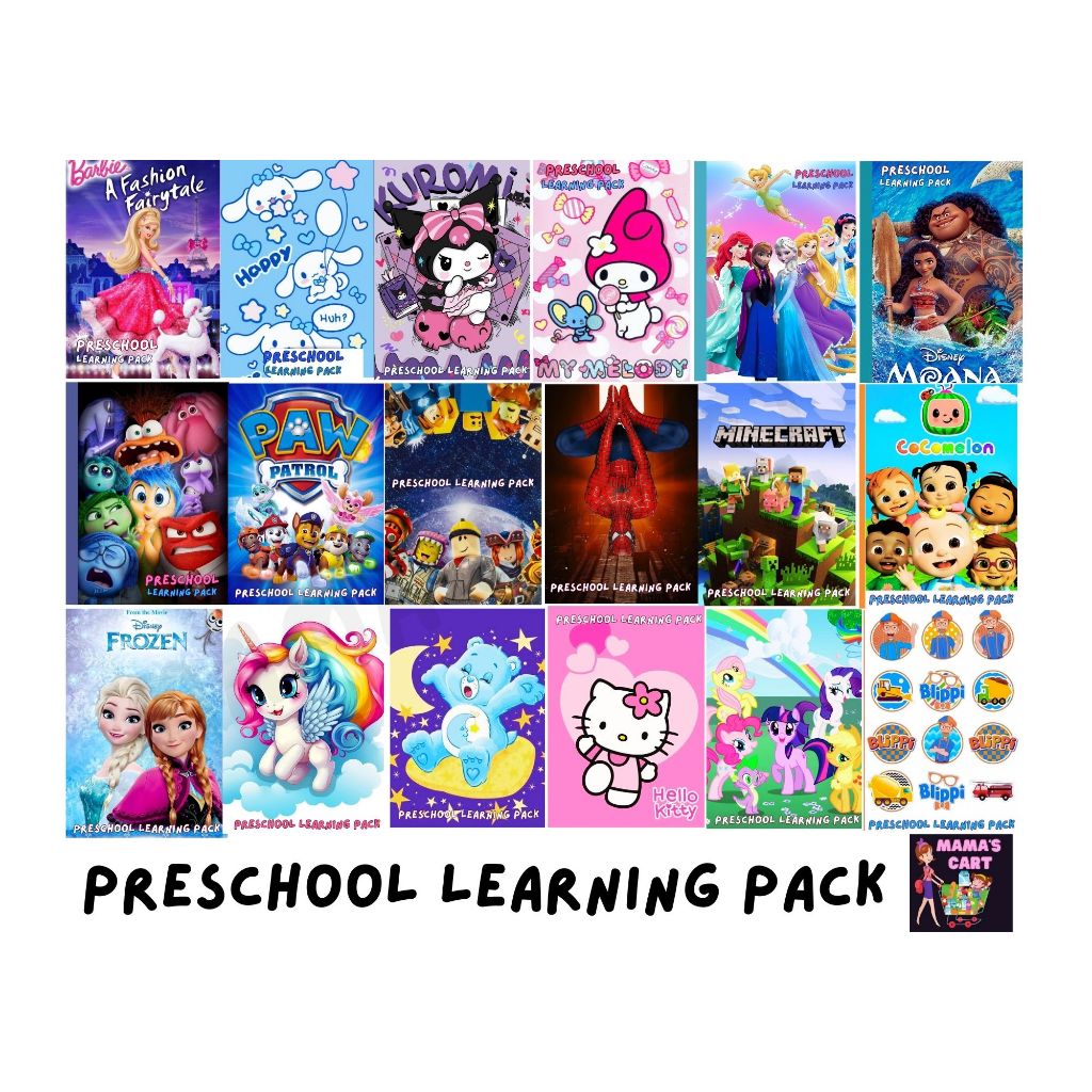 PRESCHOOL LEARNING PACK HANDY AND PACKED WITH ACTIVITIES WITH MANY ...