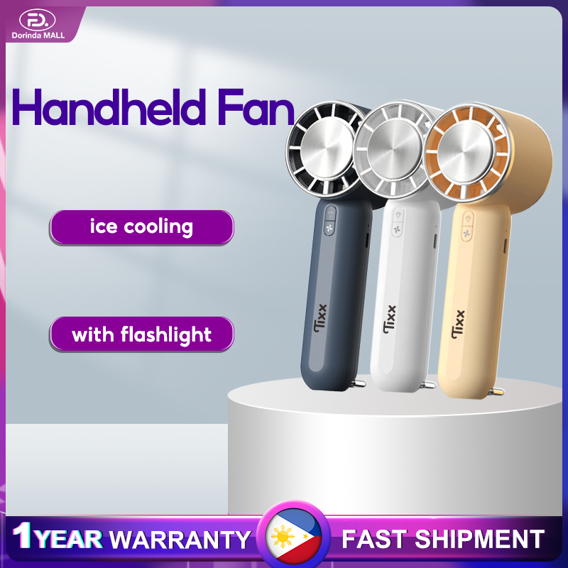 TIXX High Speed Handheld Fan 100 Level With Ice Cooling Sheet Portable ...