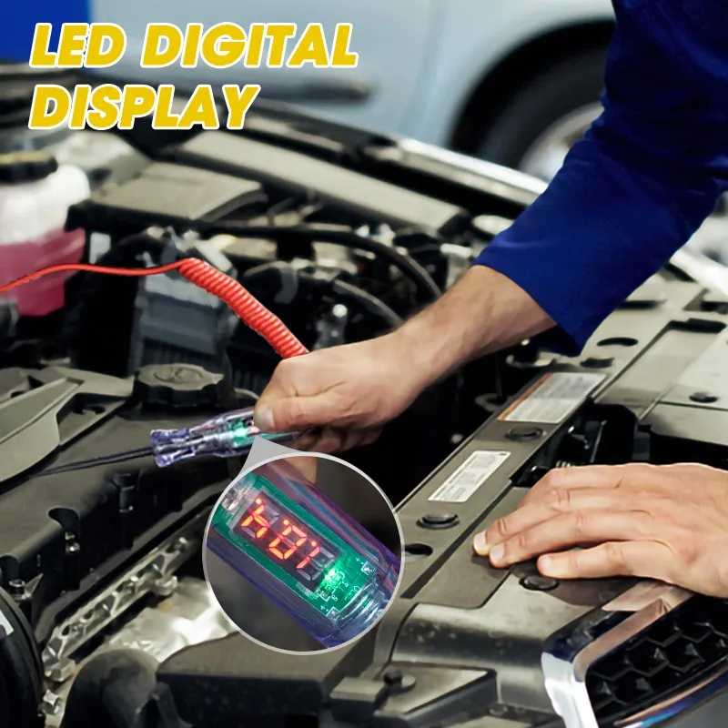 GoulcresrLED Auto Circuit Tester 3-48V Test Light with Extended Spring ...