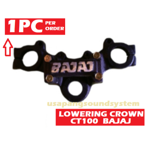 Lowering Crown(Butterfly with Clamp) for Bajaj CT100 & Bajaj 125 ...