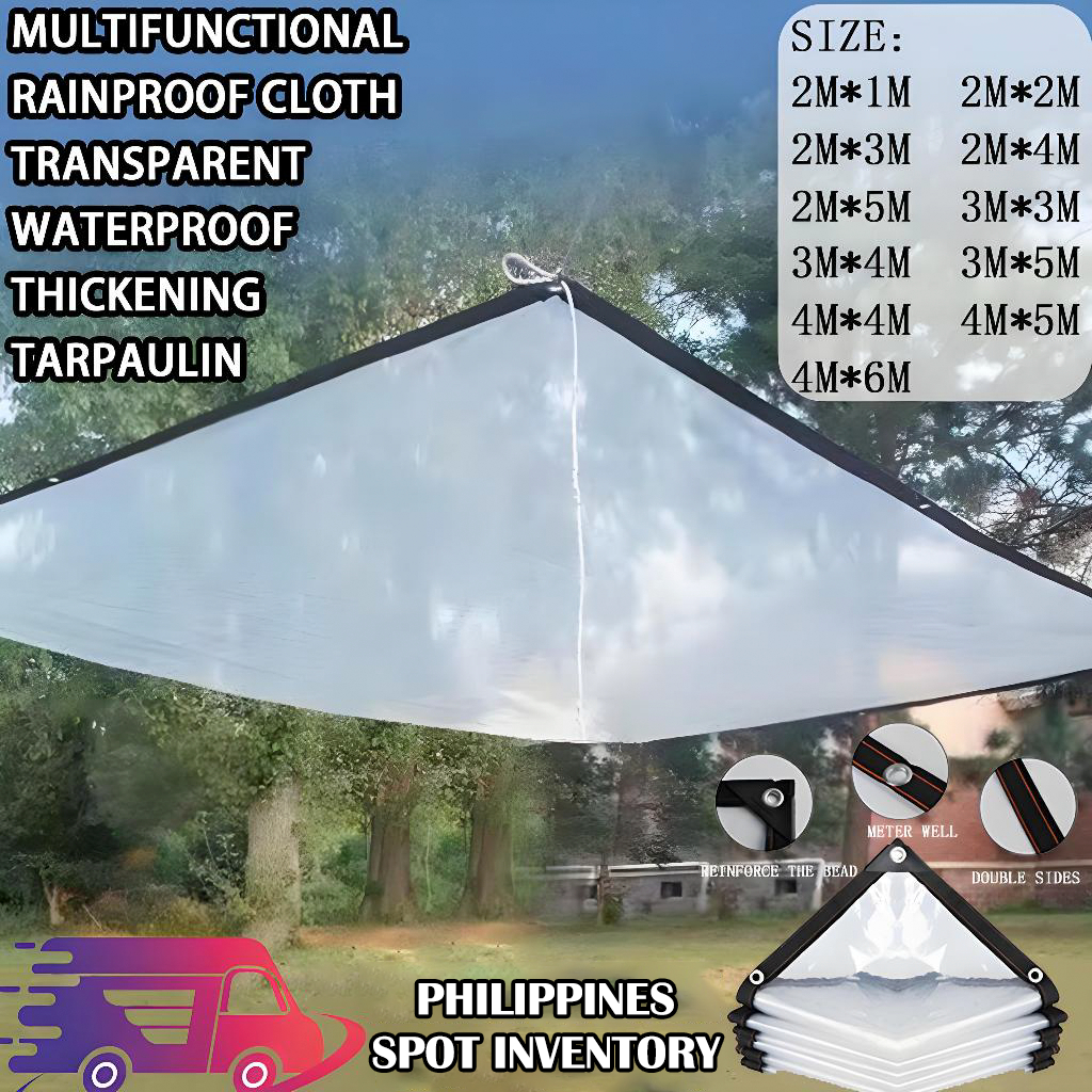 Plastic PE Film Clear Rain Shade Cloth Tarp Garden Balcony Waterproof ...