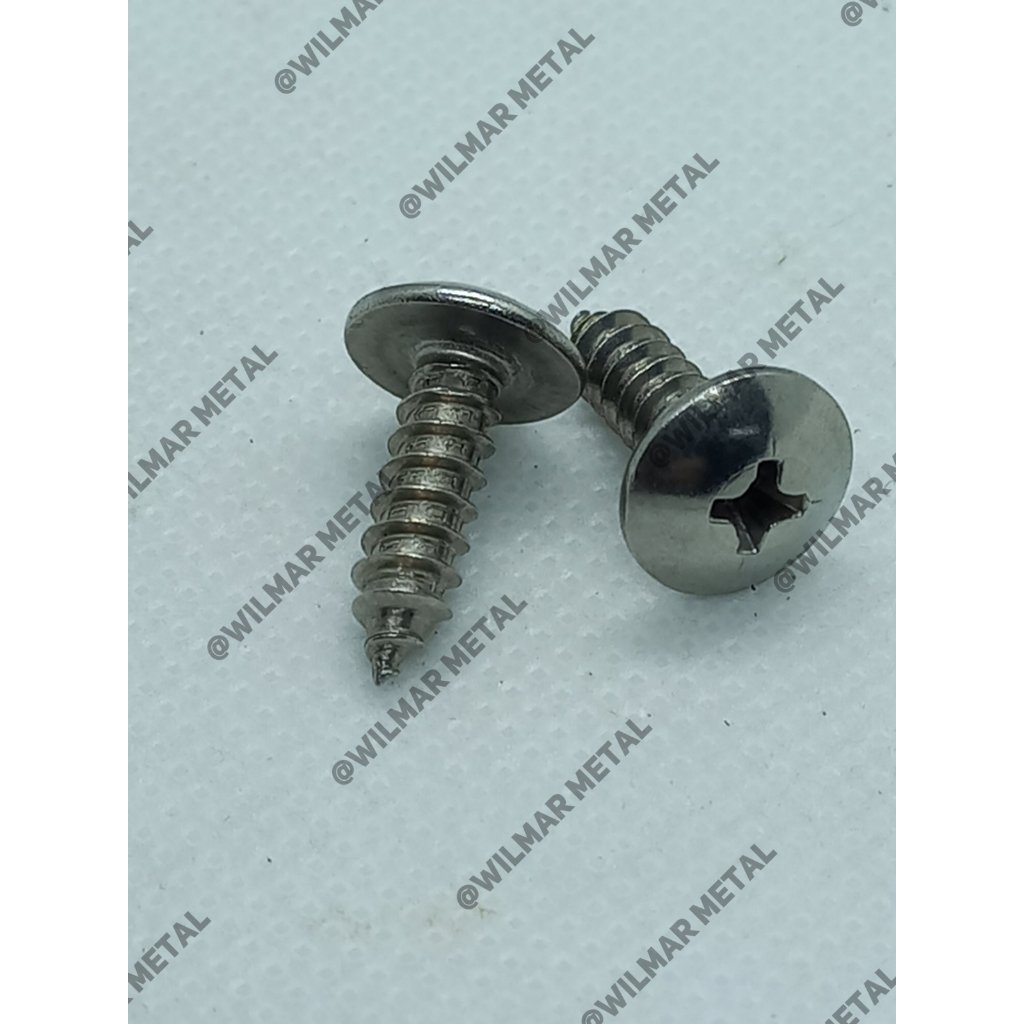 10 PCs STAINLESS THRUS HEAD METAL SCREW #10 X 5/8 (BODY BOLT) | Shopee ...