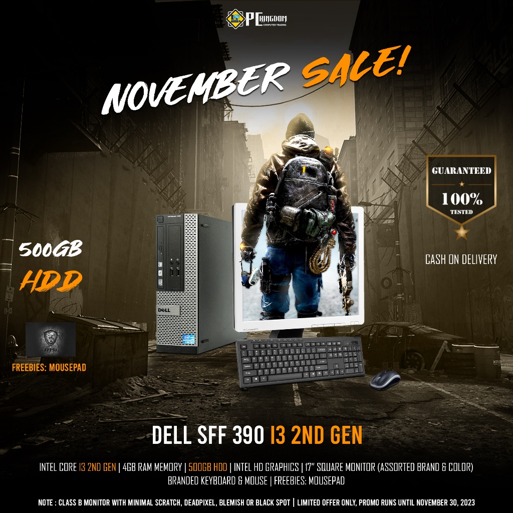 PROMO DESKTOP PACKAGE i3/i5 2ND 3rd/6TH GEN 4gb ram 160gb HDD 17 SQR ...