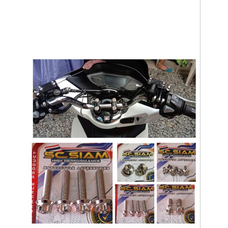 PCX160 handle bar bolts CNC gear type | Shopee Philippines