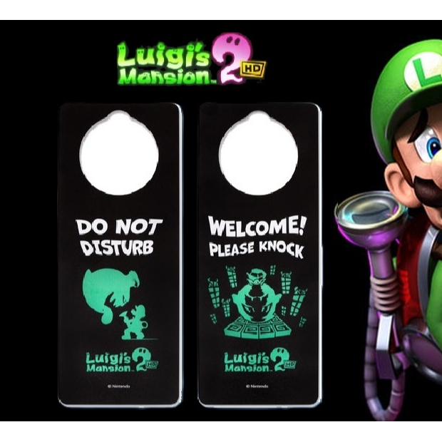 Luigi's Mansion 2 HD Door Knob Hanger Sign | Shopee Philippines