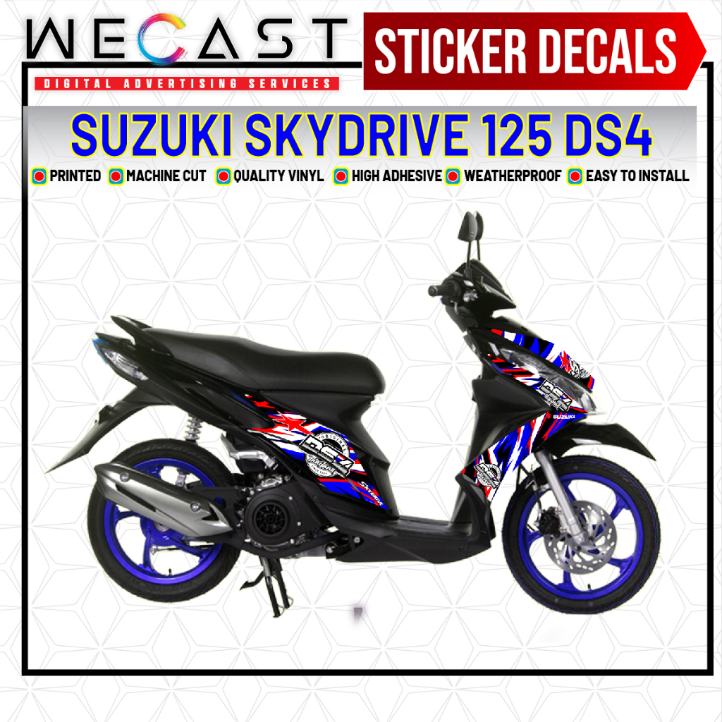 WECAST Suzuki Skydrive 125 DS4 Decals Sticker for MOtorcycle ...