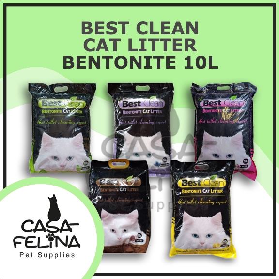 Best Clean Cat Litter Bentonite 10L | Shopee Philippines
