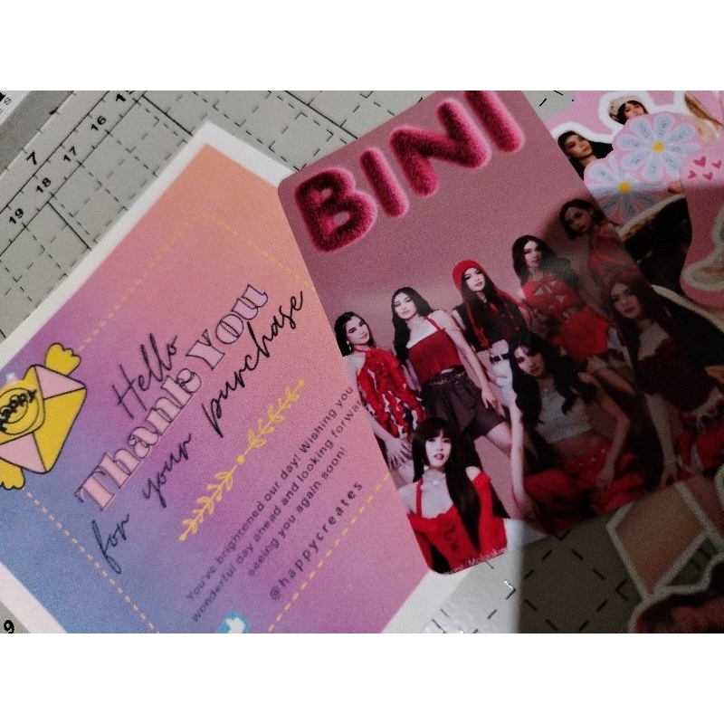 Bini fan PHOTOCARDS loom cards sold by 10 pcs | Shopee Philippines