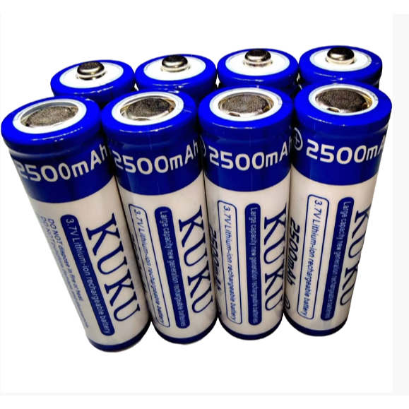 PinSan KUKU Rechargeable 18650 Battery Original 2500mAh 3.7V Li-ion ...