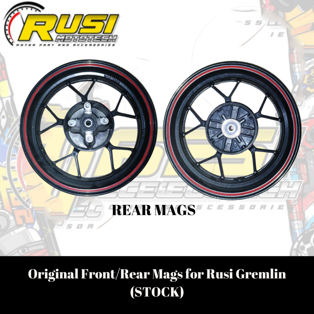 Original Front/Rear Mags for Rusi Gremlin (STOCK) | Shopee Philippines