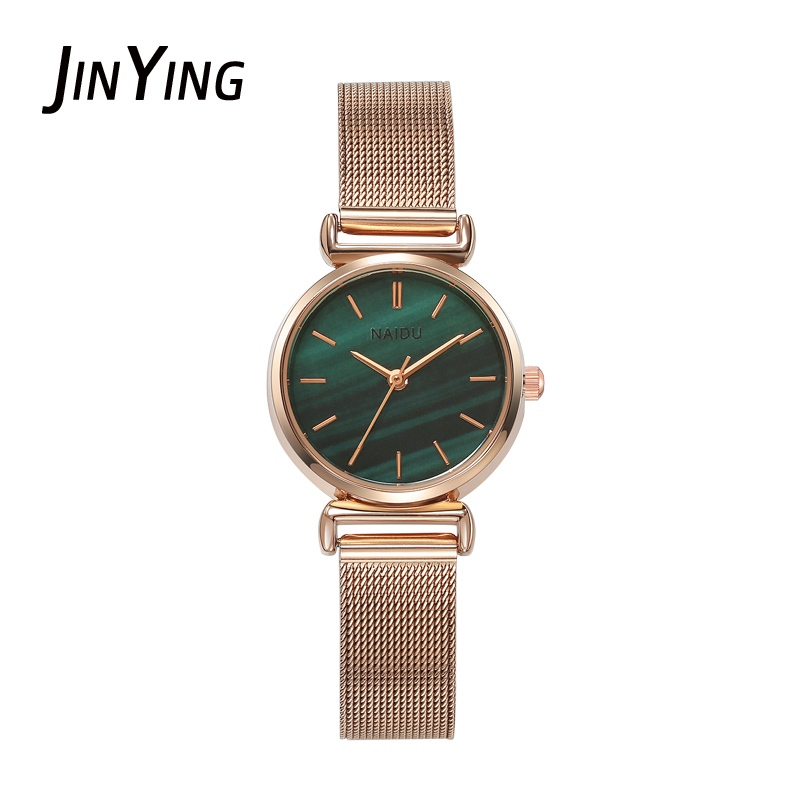 Vintage Watch For Woman Dark Green Watch Mirror Glass Lovito Watch ...