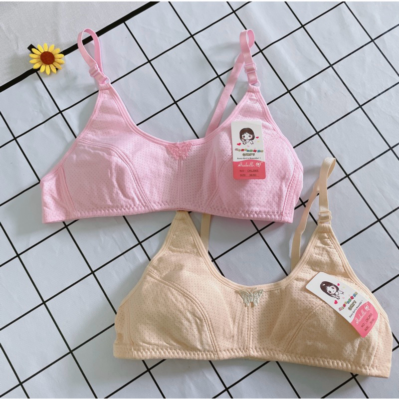 #2905 COD ( 3pcs )For kids baby bra design jersey tala pang 8-12years ...