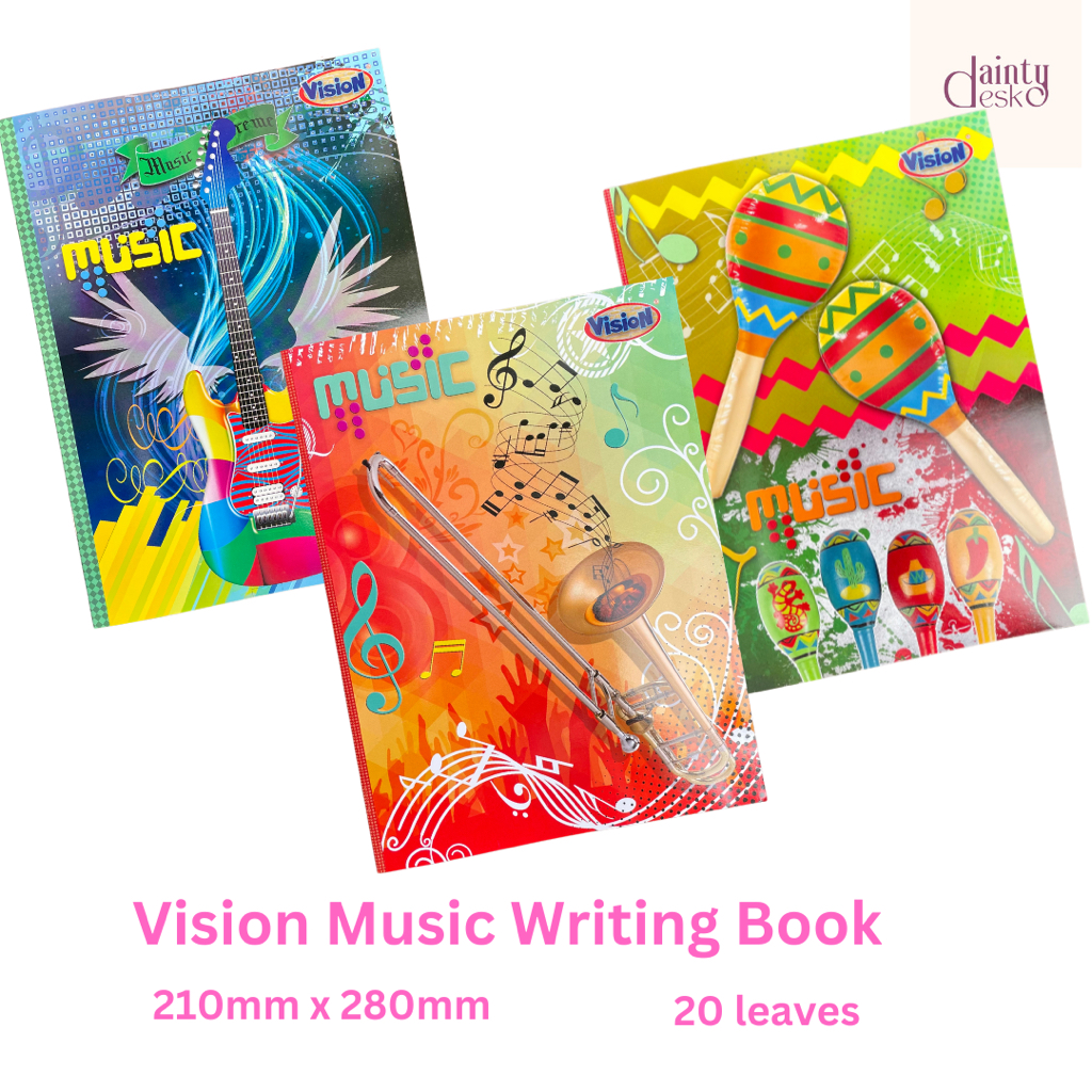 Vision Music Writing Book - 210mm x 280mm | Shopee Philippines