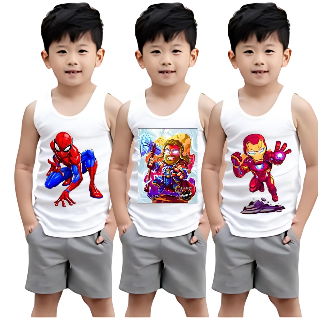 All-Season Cotton White Sando for Kids Boys Infant 1-8 Years Old ...