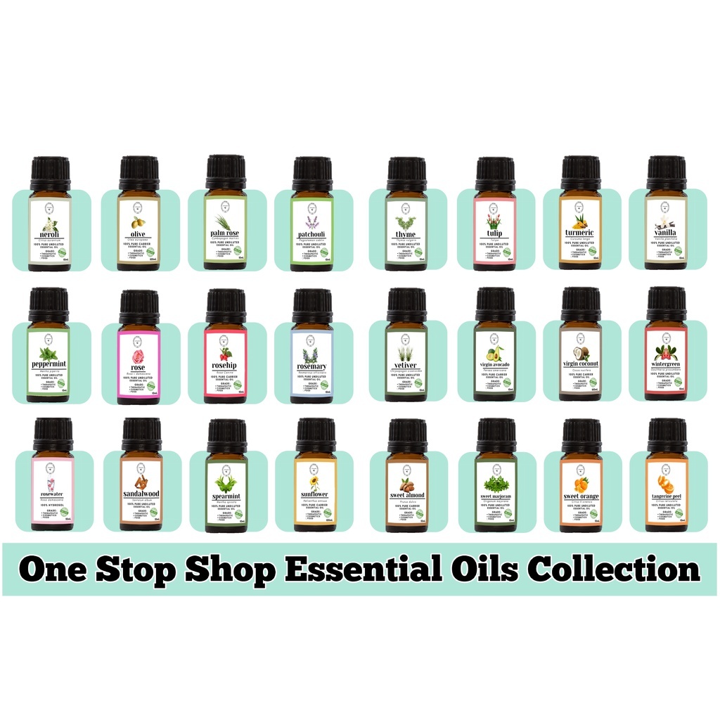 PURE ORGANIC ESSENTIAL OILS LARGEST VARIETY BUNDLE COLLECTION ...
