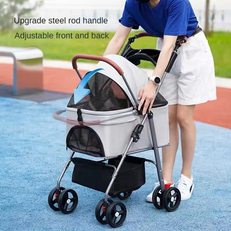 （DOOGO）Pet Detachable CarryingCart Dog Cat Lightweight Foldable Outdoor ...