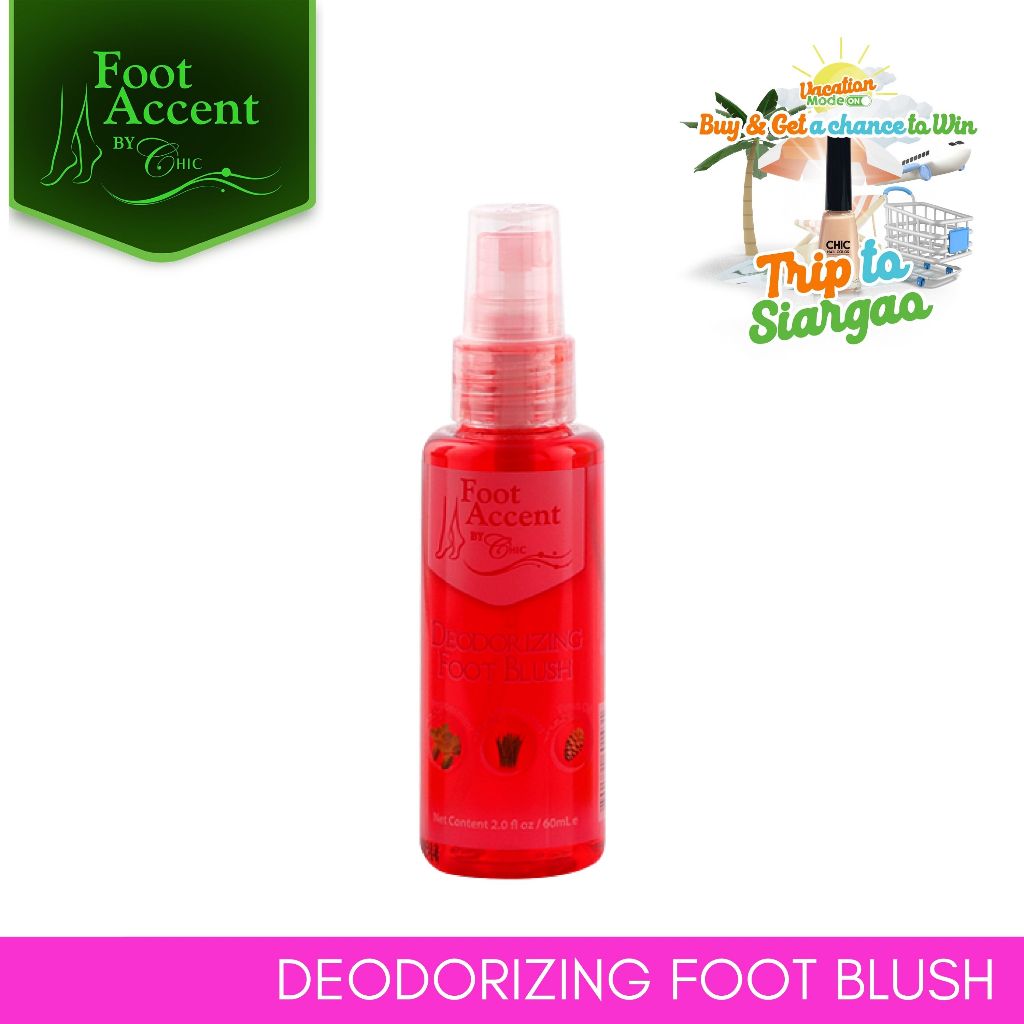 Foot Accent by Chic Deodorizing Foot Blush 60ml | Shopee Philippines
