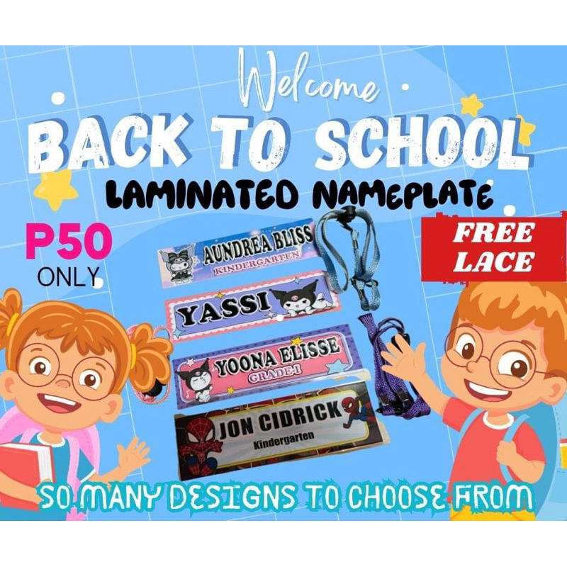 Laminated Nameplate for Kids | Shopee Philippines