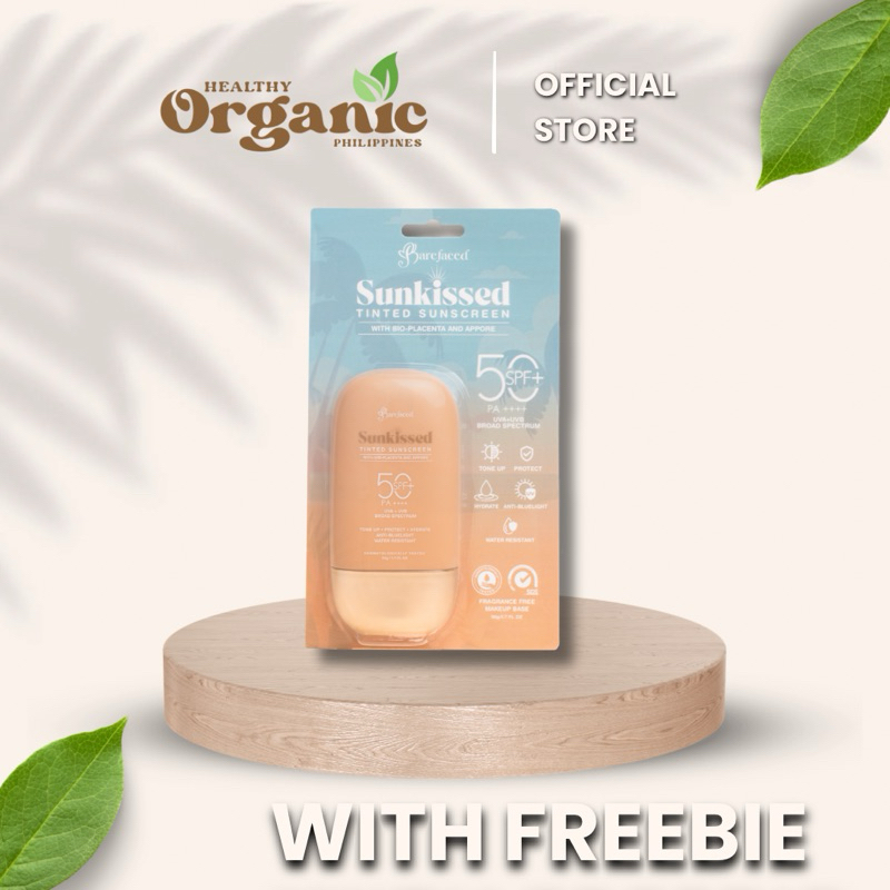 BAREFACED Sunkissed Tinted Sunscreen Tone Up Make Up Whitening Protect ...