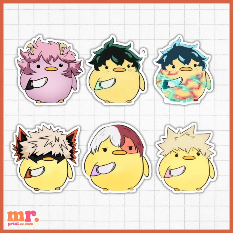 CHIBI MY HERO ACADEMIA VOL 1 STICKERS IZUKU WATERPROOF STICKERS ...