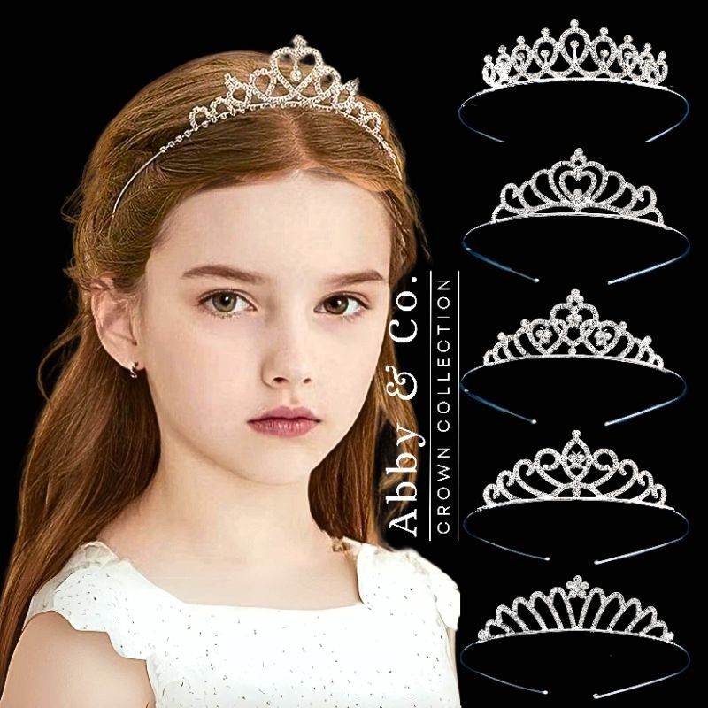 Abby&Co. Crown headband headdress for Teens Rhinestones Crystal Hair ...
