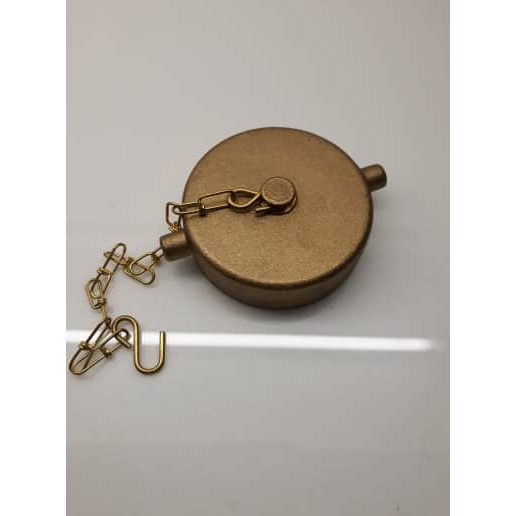 BRASS Plug and Chain 2 1/2 for Siamese Twin Replacement Fire Department ...