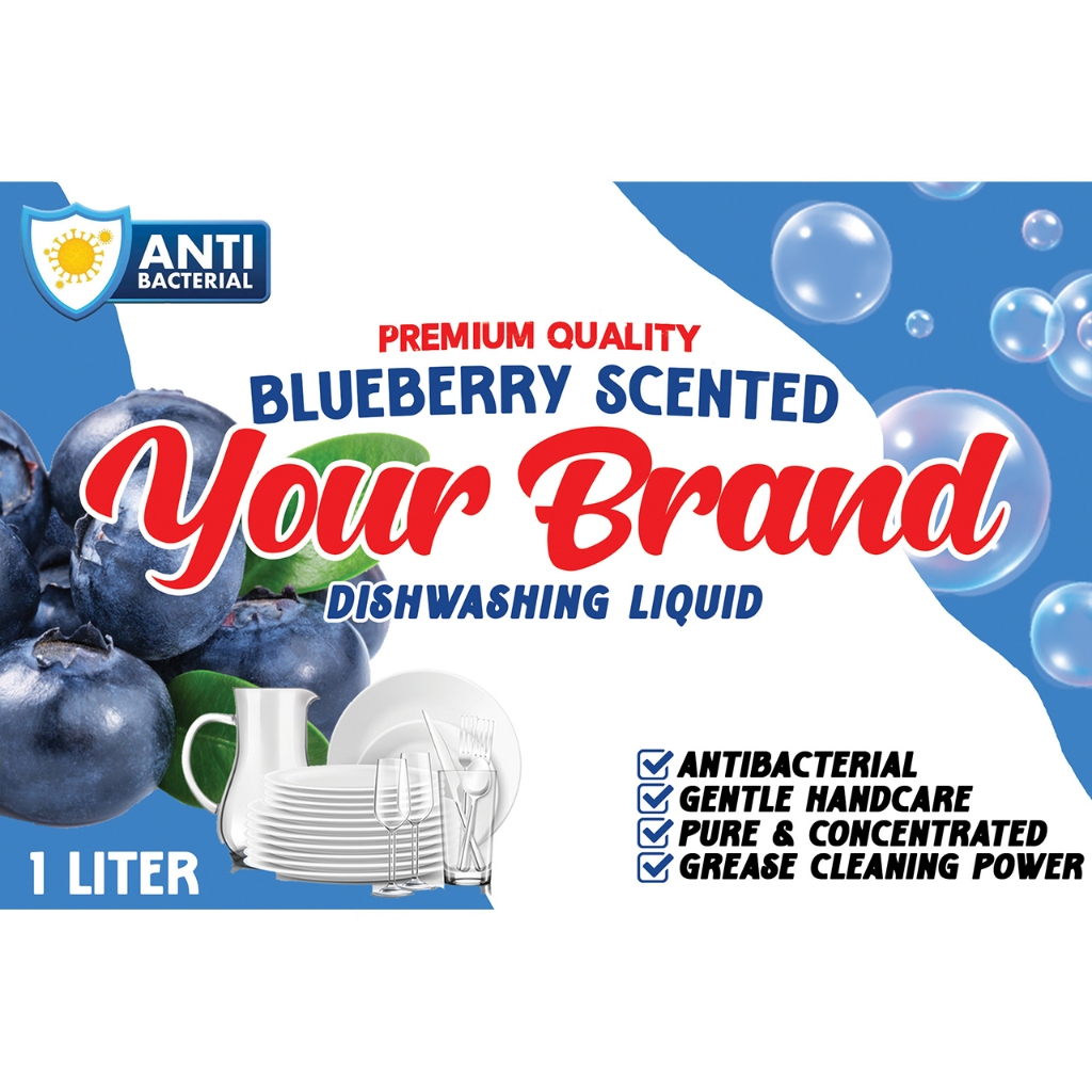 DISHWASHING LIQUID STICKER LABEL, Waterproof customize sticker 100PCS ...