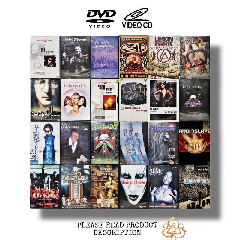 ORIGINAL DVD / LIVE CONCERT DISC COLLECTION | Shopee Philippines