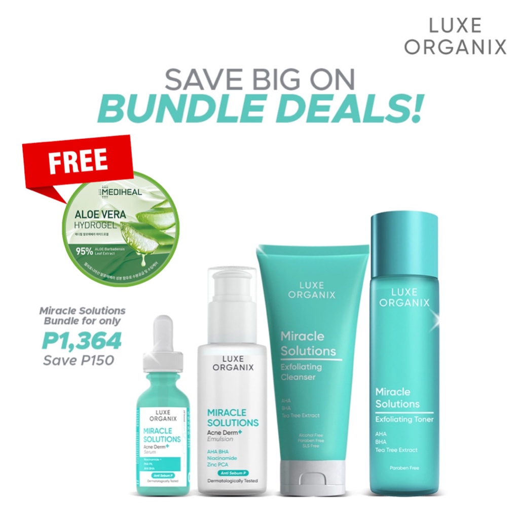 LUXE ORGANIX Miracle Solutions Line Bundle | Shopee Philippines