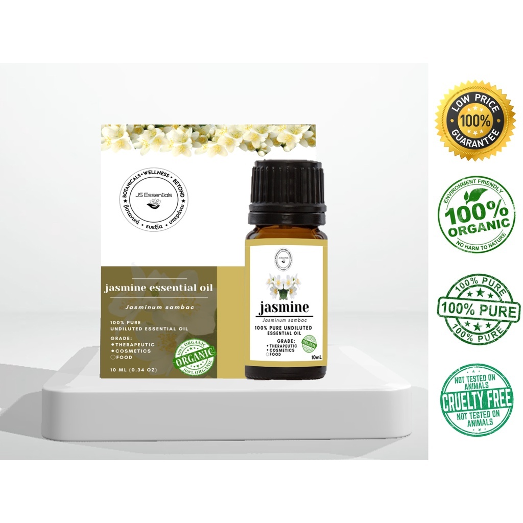 Jasmine Essential Oil (100% Pure - Undiluted - Organic - Cosmetics ...