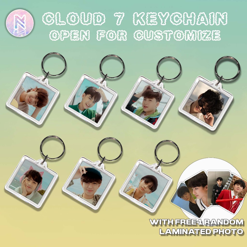 CLOUD 7 ACRYLIC KEYCHAIN WITH FREE 1 RANDOM LAMINATED PHOTO ( OPEN FOR ...