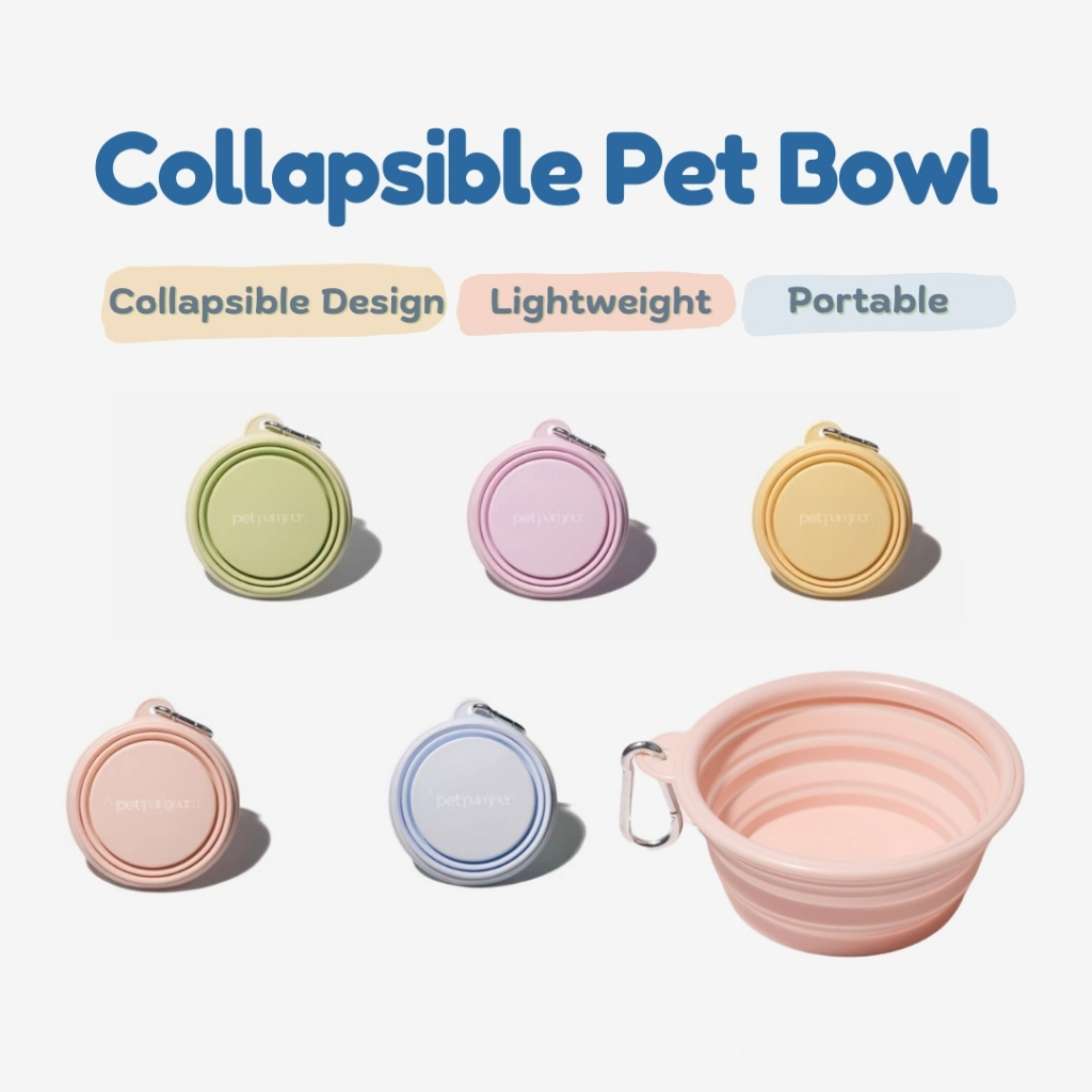 Collapsible Pet Bowl Folding Bowl Multi-functional Bowl 350ml Home ...