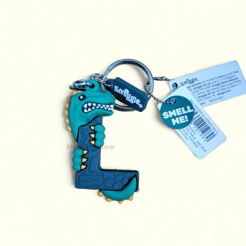 Smiggle Dino Scented Alphabet Keyring (LETTER L) | Shopee Philippines