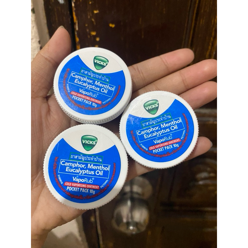 vicks vapor rub 10 grams ( 3 for 100) | Shopee Philippines
