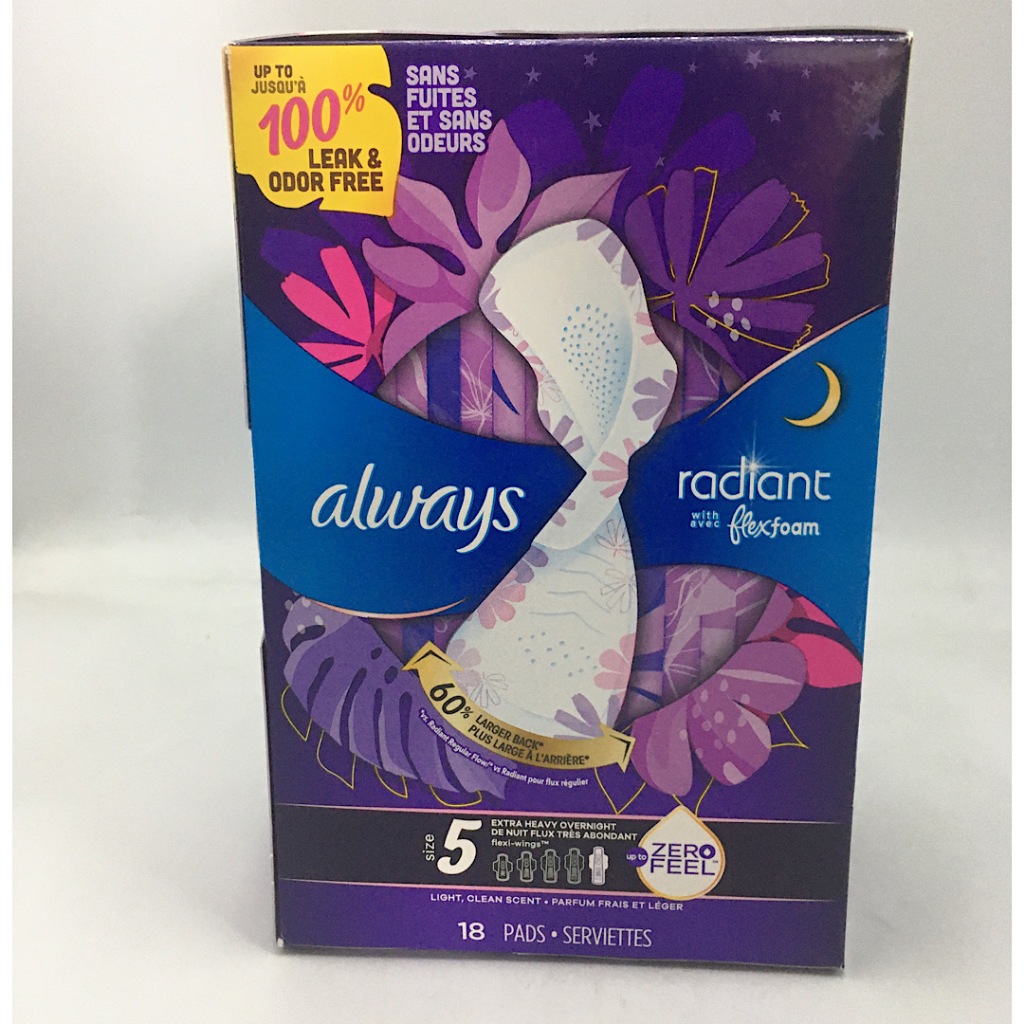 ALWAYS Infinity / Radiant Flexfoam Feminine Pad Napkin | Shopee Philippines