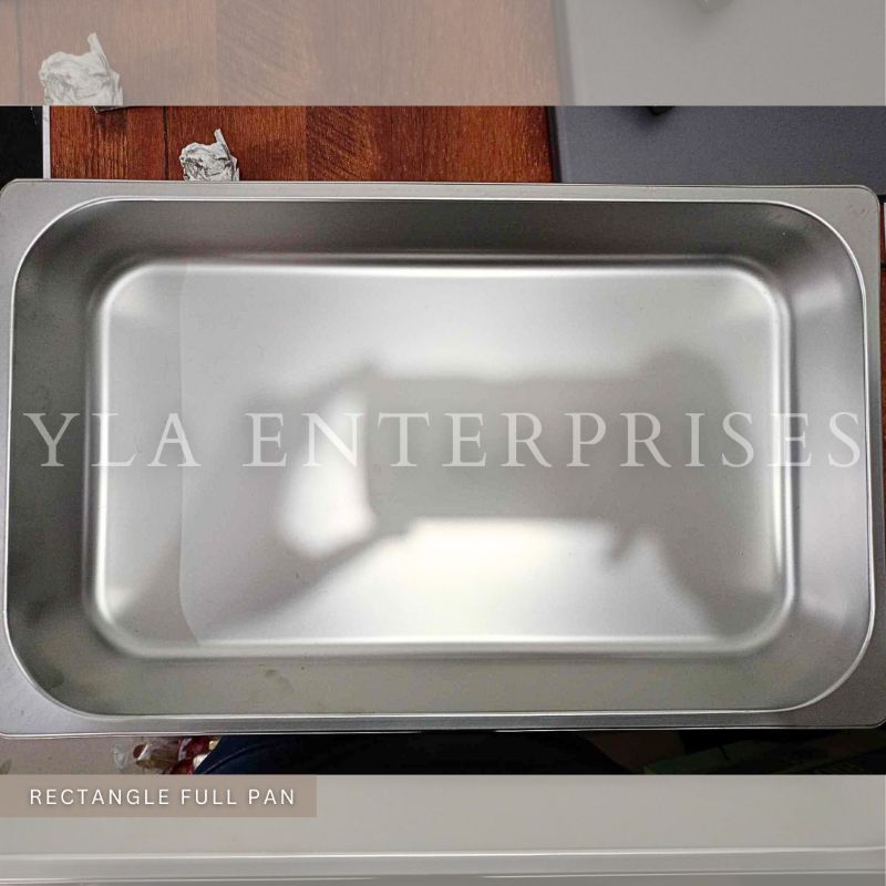 YLA - FULL-SIZE RECTANGLE FOOD PAN (STAINLESS STEEL) FOR CHAFFING DISH ...